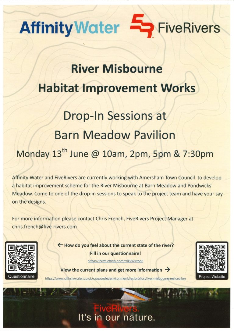 River Misbourne Habitat Improvement Works - Amersham Town Council