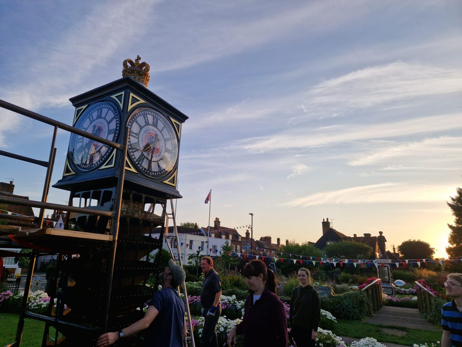 Coronation Clock at the Memorial Gardens - Amersham Town Council