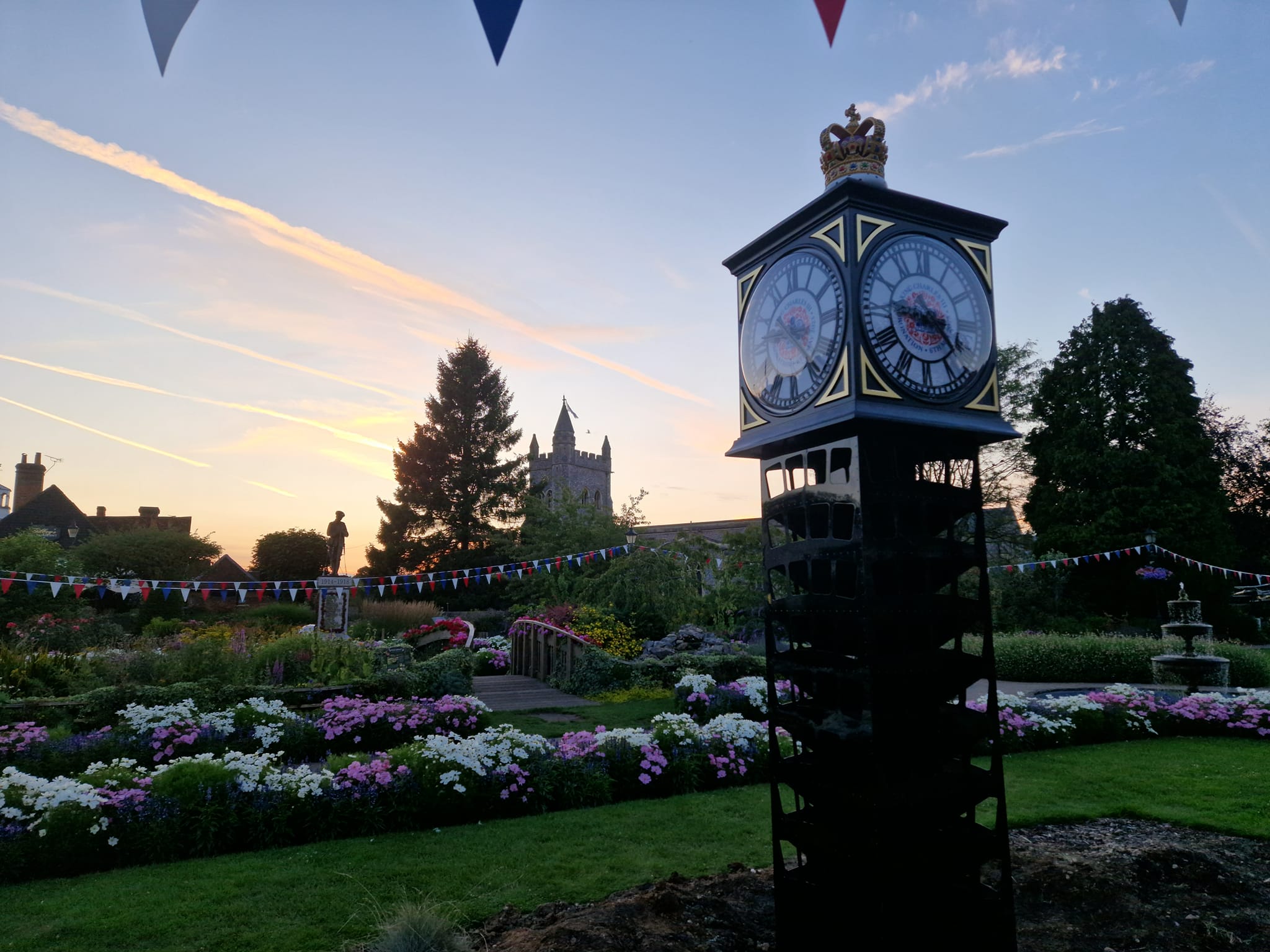 Coronation Clock at the Memorial Gardens - Amersham Town Council